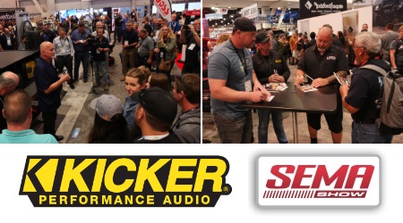 Custom Cars and Celebrities at the 2019 SEMA Show KICKER Booth ...