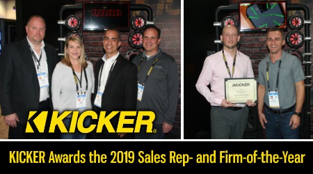 KICKER Awards the 2019 Sales Rep- and Firm-of-the-Year at CES ...