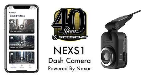 SCOSCHE Releases NEXS1 Smart, Full High Definition Dash Camera ...