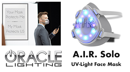 Oracle Lighting’s A.I.R. Solo Virus Killing UV-Light Face Mask Is Now ...
