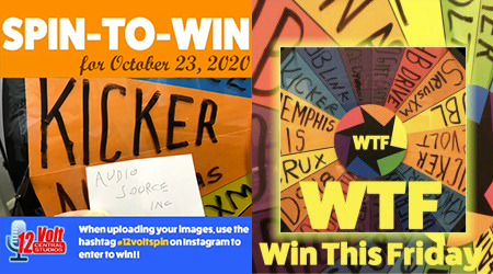 Audio Source Inc Wins KICKER Prize on the 12volt Spin-To-Win Wheel Spin ...