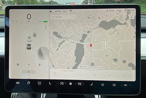 db-Tesla-Model-Y-navigation-screen | 12VoltNews.com