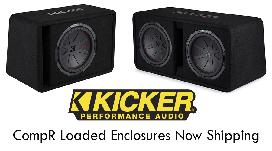New KICKER CompR Loaded Enclosures Now Shipping to Authorized Dealers ...