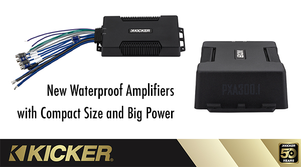 KICKER Ships New Waterproof Amplifiers with Compact Size and Big Power ...