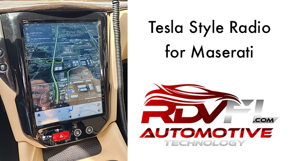 RDV Launches Tesla Style Radio for Maserati | 12VoltNews.com