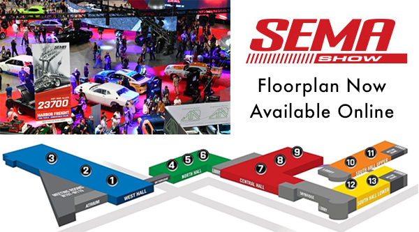 2023 SEMA Show Floorplan Now Available Online | 12VoltNews.com
