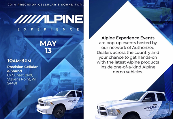 The Alpine Experience at Precision Cellular and Sound Was Very ...
