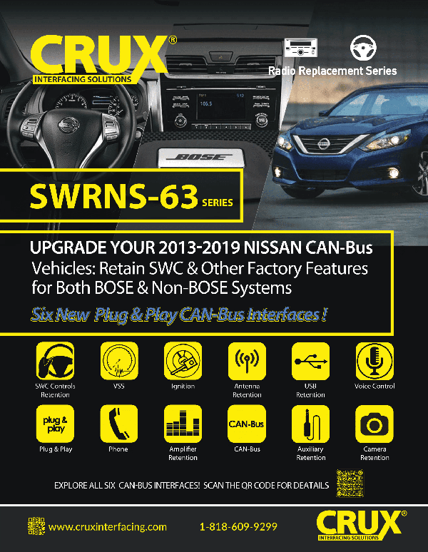 CRUX Unveils 6 New Nissan Interfaces at SEMA Show | 12VoltNews.com
