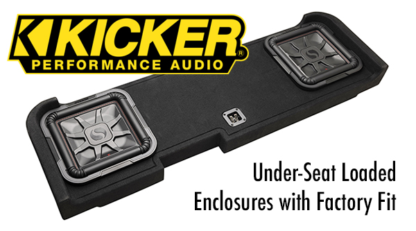 KICKER Releases Under-Seat Loaded Enclosures with Factory Fit for Ford ...