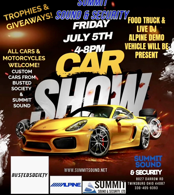 Summit Sound & Security Hosted A Very Successful Car Show July 5th ...