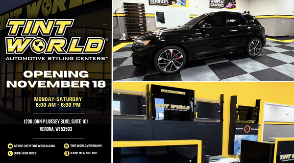 Tint World Expands in Wisconsin with Verona Location | 12VoltNews.com