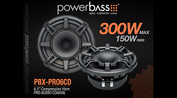 PowerBass Releases PBX-PRO6CD Compression Horn Co-Axials | 12VoltNews.com