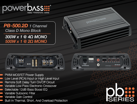 Powerbass PB Series Amplifiers In Stock Now | 12VoltNews.com